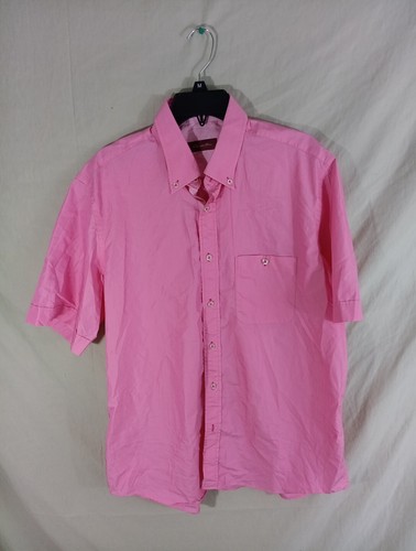 Emidio Tucci Men's Size 5 (XL) Short Sleeve Pink Button Down Shirt | eBay