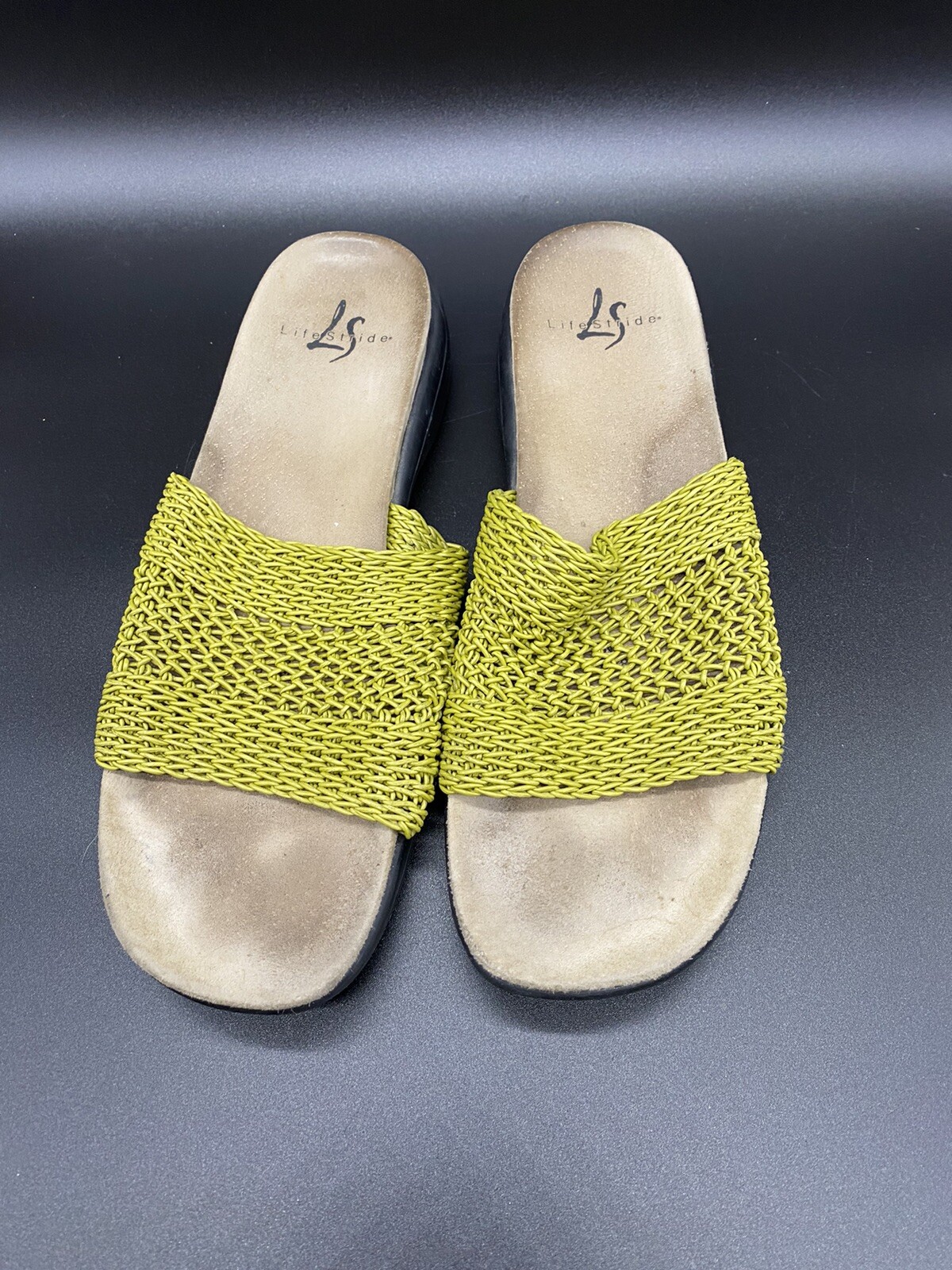 LIFE STRIDE Women’s Lime Net Sandals Flats Size 9 N Green | eBay