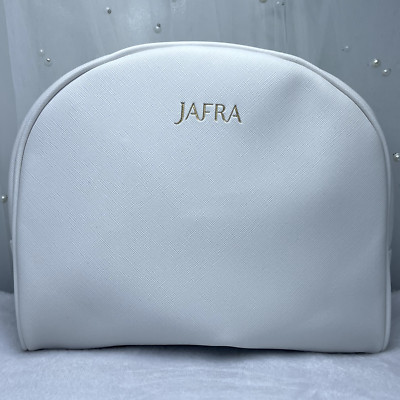 Jafra White Makeup Bag Organizer With Zipper Cosmetiquera Blanca Para ...