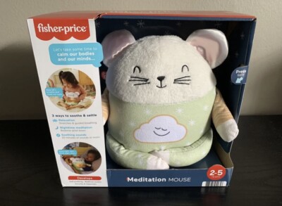 Fisher-Price Meditation 7.87" Mouse Stuffed Animal with Soothing Sounds ...