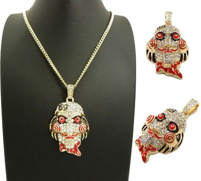 MENS TEKASHI 69 SAW PENDANT 18",20",24" CUBAN CHAIN NECKLACE HIP HOP | eBay