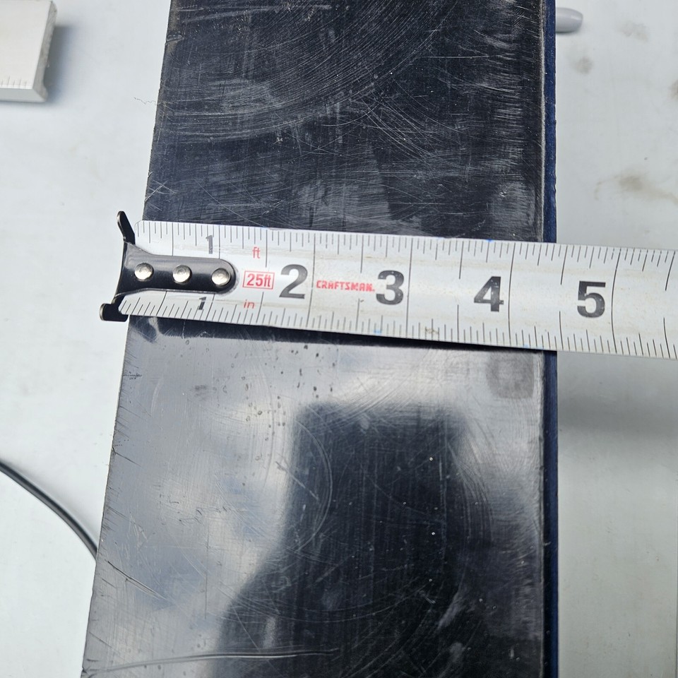 4.5x5x28.25 Delrin Block, Machinable Plastic Blocks Black CNC 22lb ...