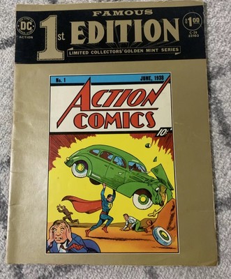 DC Famous 1st Edition Action Comics limited Collectors Golden Mint ...