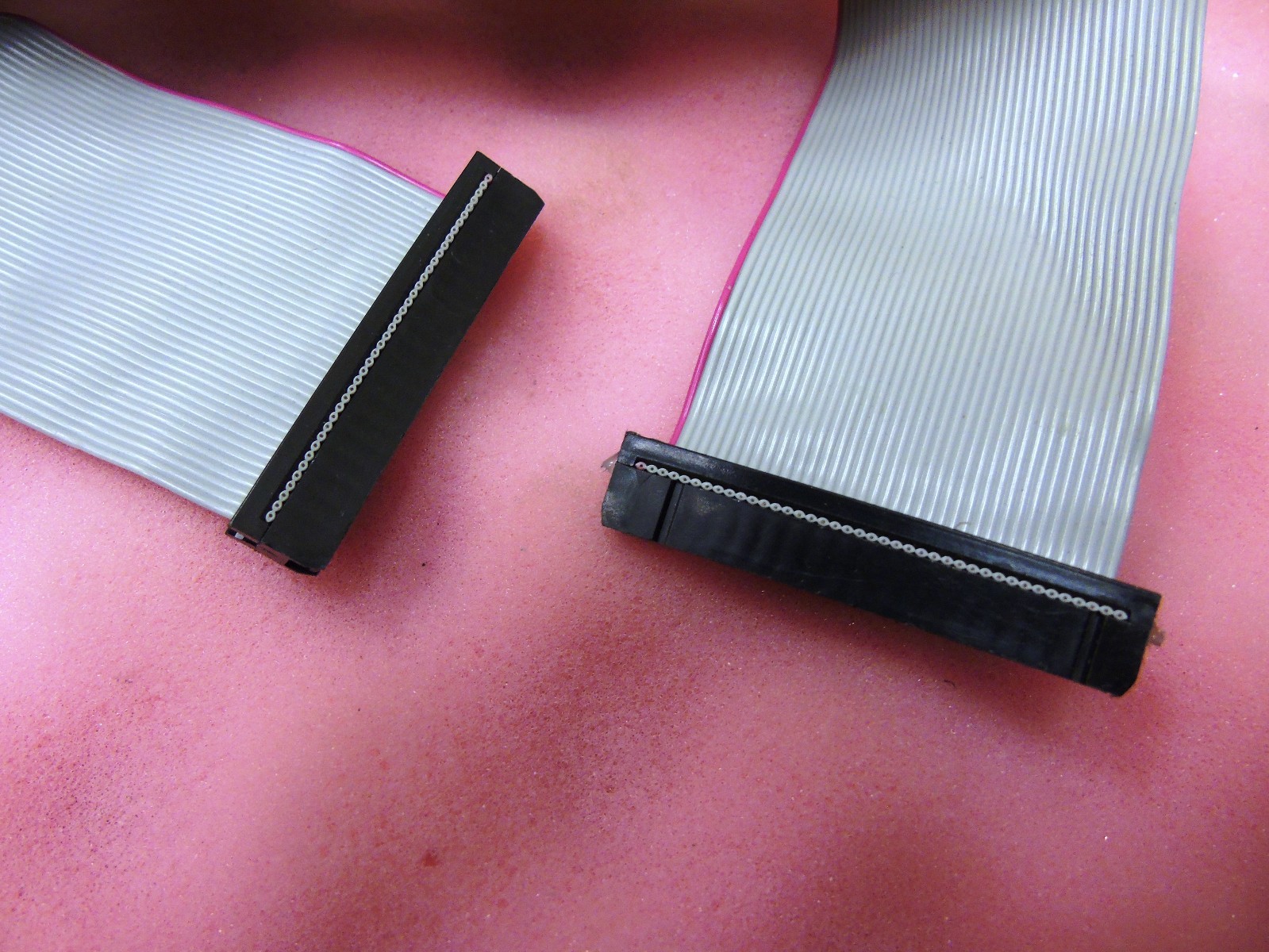 Lot of 4 - GENERIC PC IDE Dual Device Ribbon Cable 40 Pin, 2 Connector ...