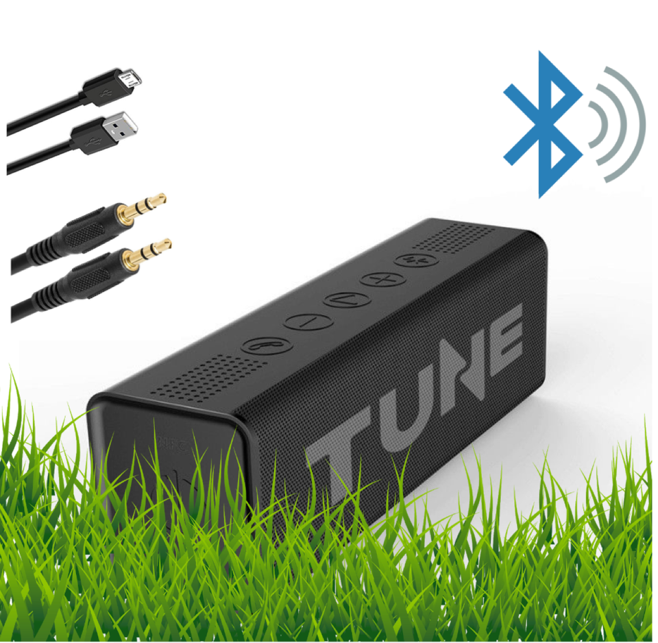 Tune Tech Portable Bluetooth 4.0 Speaker TT-Tune 3.5mm Aux MIcro USB ...