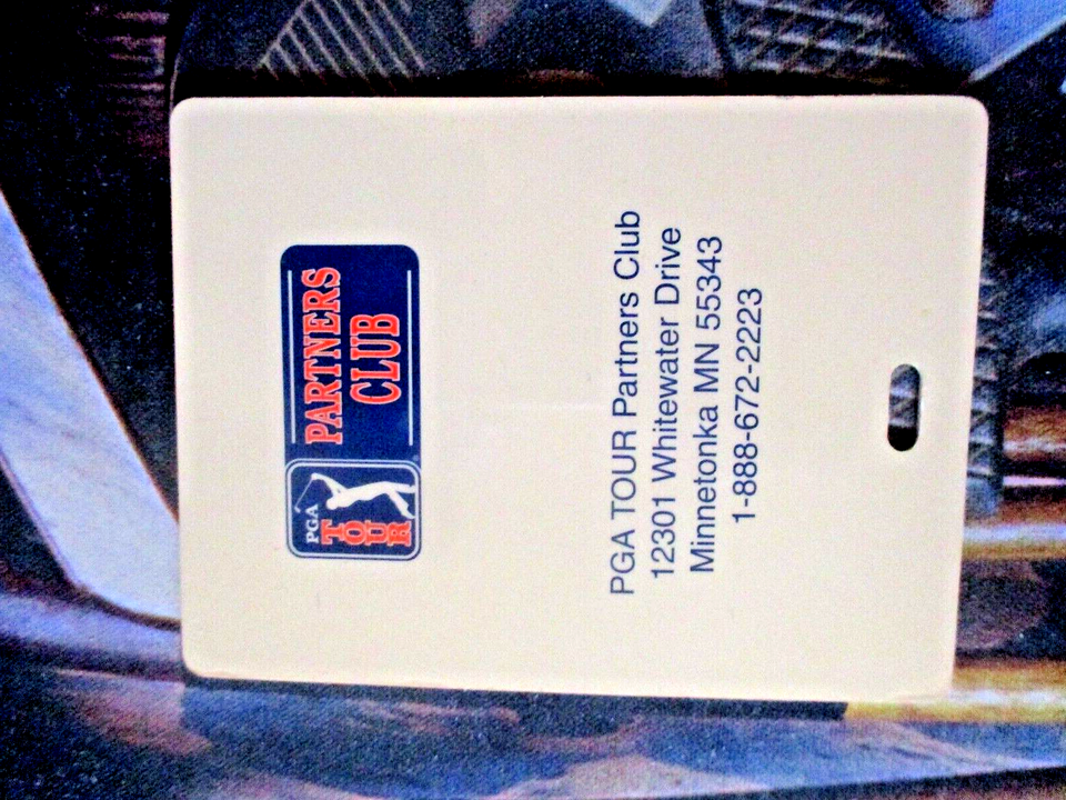 vtg - PGA Golf Bag Tag - PGA TOUR PARTNERS CLUB - Charter member | eBay