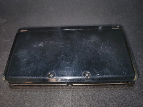 Nintendo 3DS Cosmo Black Handheld System Console w 2GB SD Card VG Cond ...