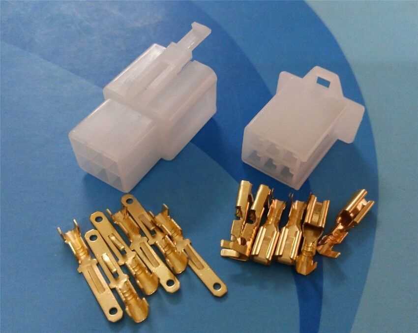 2.8mm 2Way 3Way 4 Way 6 Way Electrical Connector Female/Male Pin Plug ...