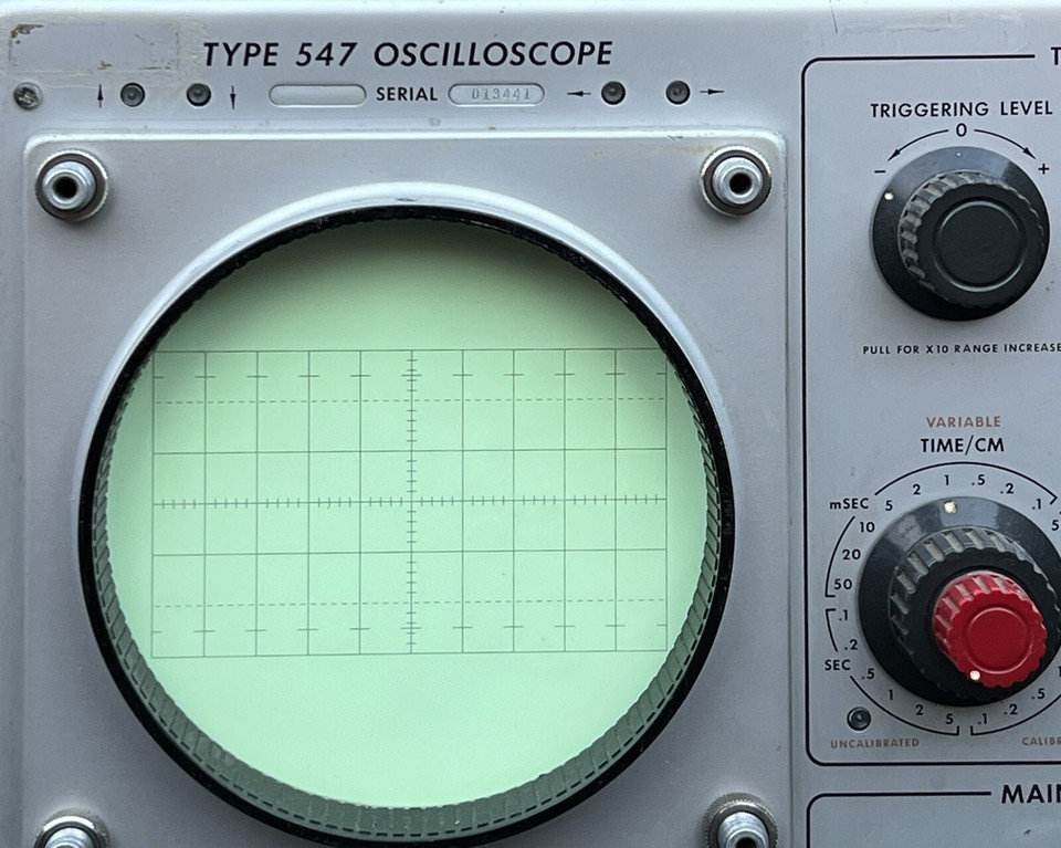 TEKTRONIX TYPE 547 OSCILLOSCOPE TYPE 1A1 DUAL TRACE PLUG IN UNIT | eBay