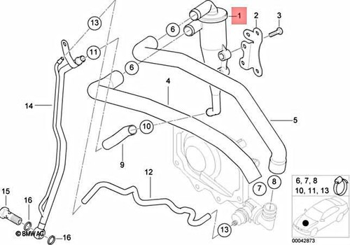 Genuine BMW E52 X5 E53 Oil Separator Crankcase Ventilation OEM ...