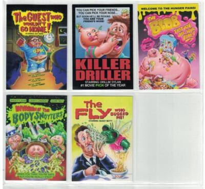 2015 GARBAGE PAIL KIDS 30th ANNIVERSARY GPK HORROR FILM STICKER 5-CARD ...