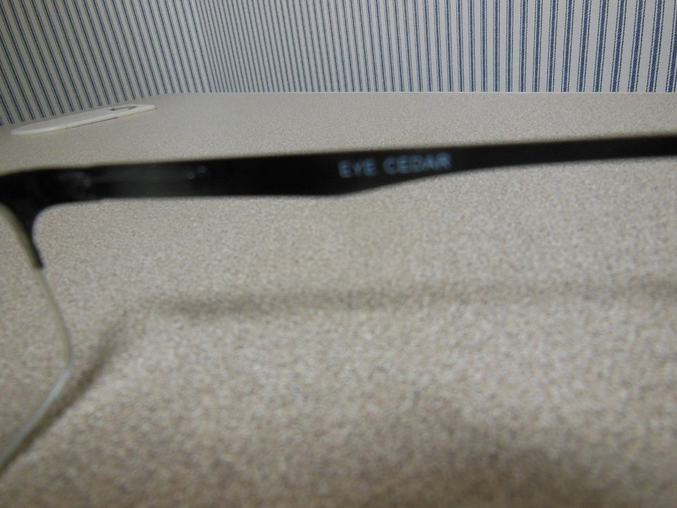 Black Readers/Eyeglasses +1.00 by Eye Cedar 53-17 140 half rim, Made in ...