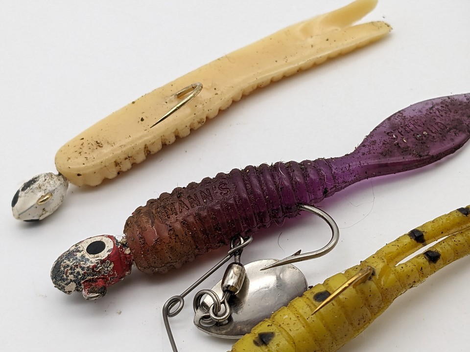 10-Assorted GRUB SPINNER BAITS Bass/Walleye Freshwater Fishing Baits ...