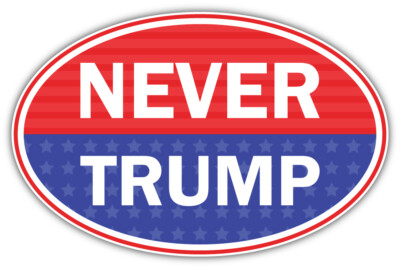 Never Trump Politics Slogan Car Bumper Sticker Decal "SIZES'' | eBay