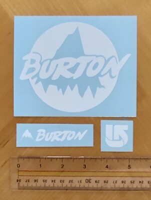 Burton Vinyl Decals, 3-pack, choose color, no background, snowboards ...
