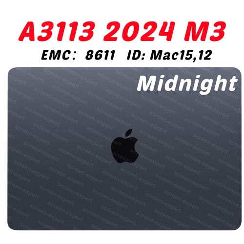 for Macbook Air A3113 M3 EMC8611 Mac15,12 LCD Screen Display Assembly ...