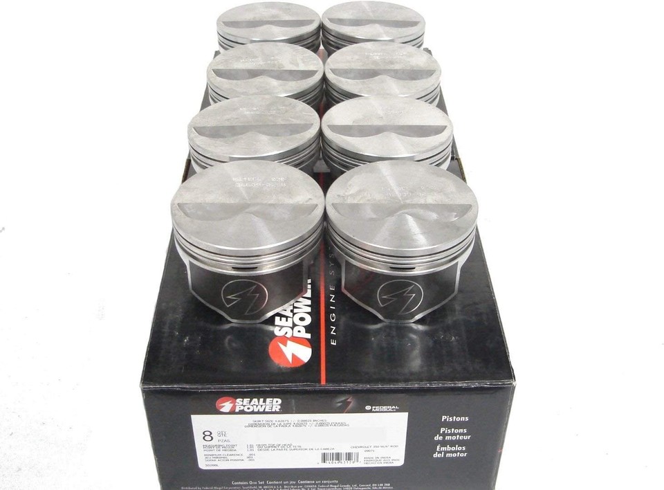 SPEED PRO Hypereutectic 2vr Flat Top Pistons/8 Chrysler Dodge Plymouth ...