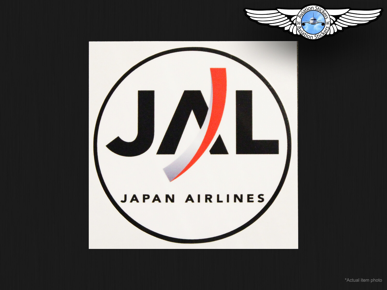 JAL JAPAN AIRLINES OLD LOGO ROUND STICKER / DECAL | eBay