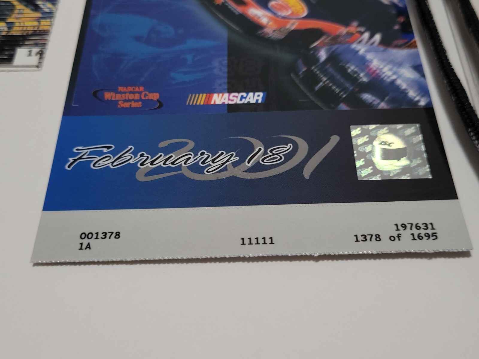 DAYTONA 500 Ticket Feb 18 2001 NASCAR Earnhardt Last Race Ticket and ...