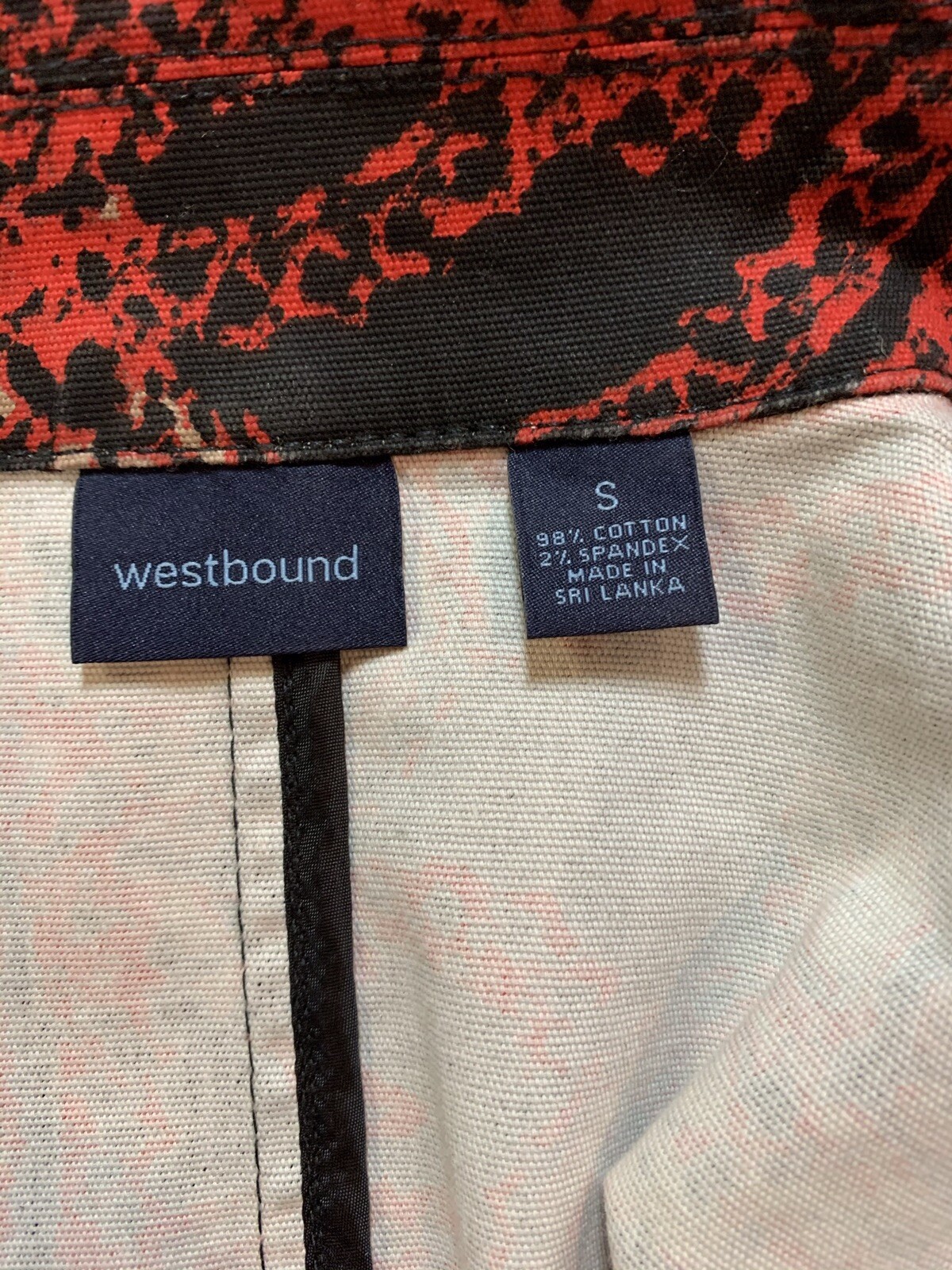 Womens Westbound Black & Red Canvas Jacket Size S | eBay