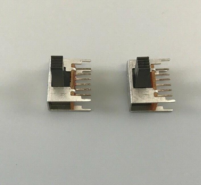 LOT OF 2 ALCO MSS-2250R SLIDE SWITCH RIGHT ANGLE PRINTED CIRCUIT BOARD ...