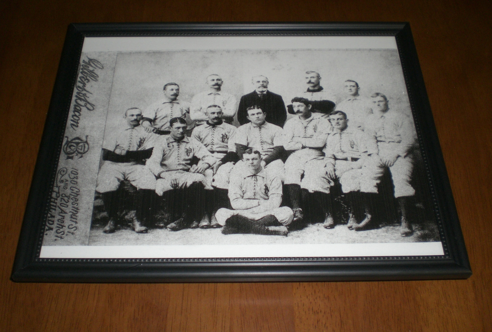 1892 NATIONAL LEAGUE PHILADELPHIA BASEBALL TEAM FRAMED B&W PRINT | eBay