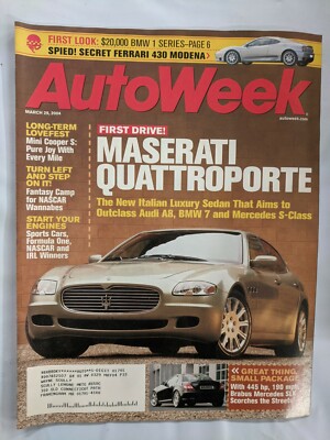March 29 2004 Autoweek Maserati Quattroporte M185 | eBay