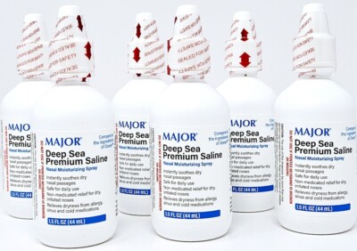 Major Deep Sea Premium Saline 1.5 Oz (44ml) -Exp Date 04-2026-6 Pack | eBay