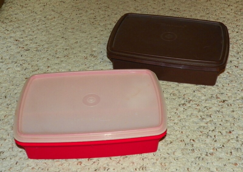 Tupperware - Stow-n-Go Storage - Fishing, Crafts, Ect. (X2) - Red ...