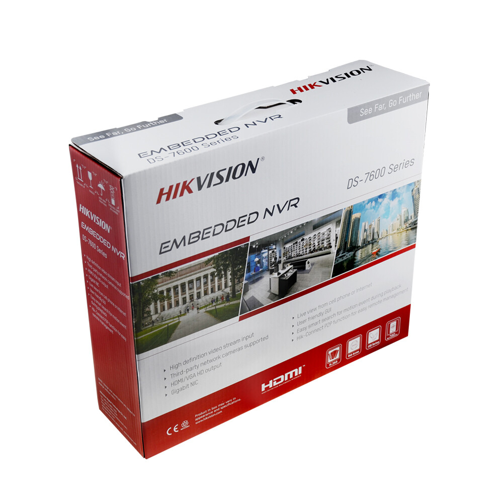 Hikvision NVR DS-7616NI-K2/16P 4K 16CH 2 SATA Network Video Recorder 16 ...