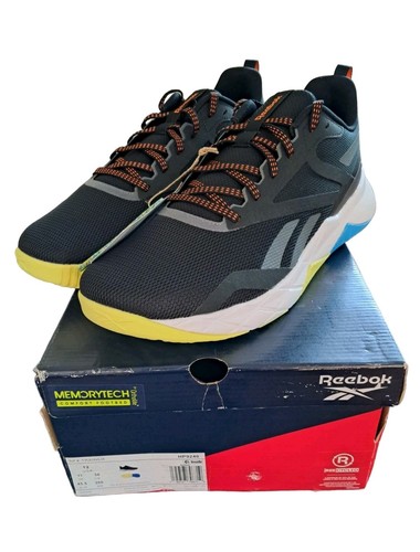 Reebok Mens NFX Trainer Size 12 HP9240 Black/ White/ Aqua/ Lime | eBay