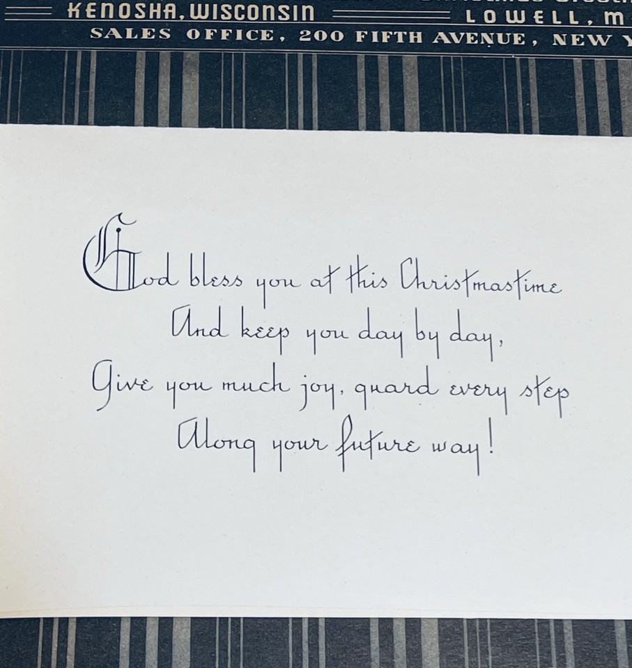 Original 1942 WW2 Samuel Lowe Christmas Card CATALOG Kenosha, WI - NY ...
