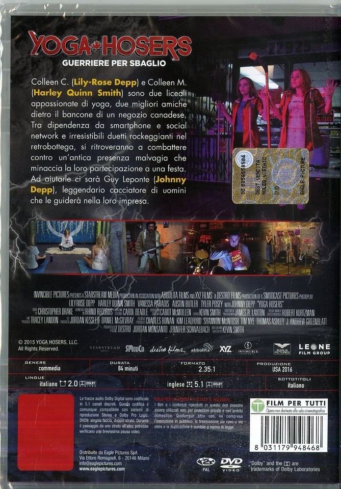 Yoga Hosers - Guerriere Per Sbaglio (DVD) Lily-Rose Depp Johnny Depp ...