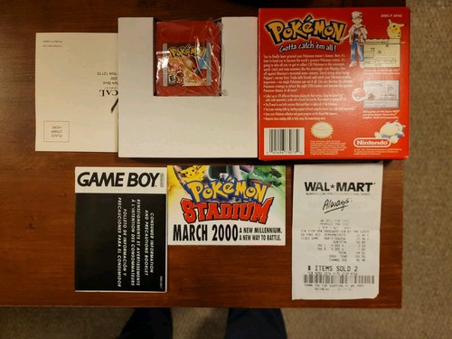 Pokemon Red Version CIB Mint Tested Original Receipt | eBay