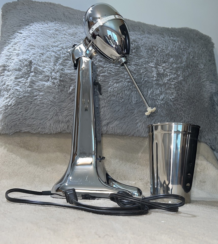 Hamilton Beach Drink Master Classic Chrome Milk Shaker Mixer / Drink ...