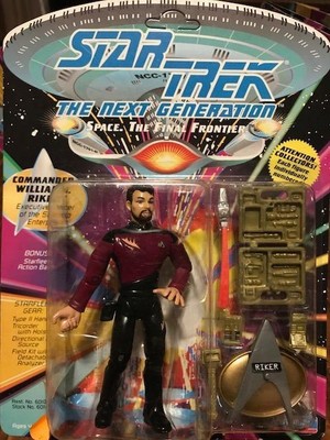 "Star Trek The Next Generation" Commander Riker Playmates Action Figure ...