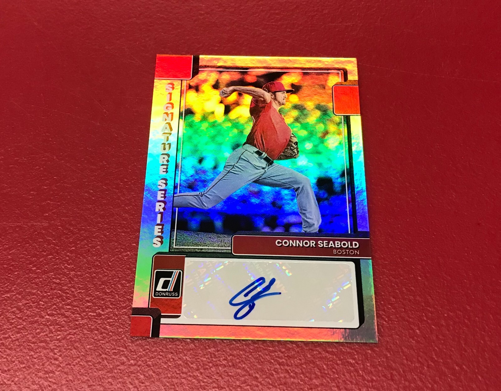 2022 Donruss #SS-CS Connor Seabold Signature Series Rookie Auto RC Red ...