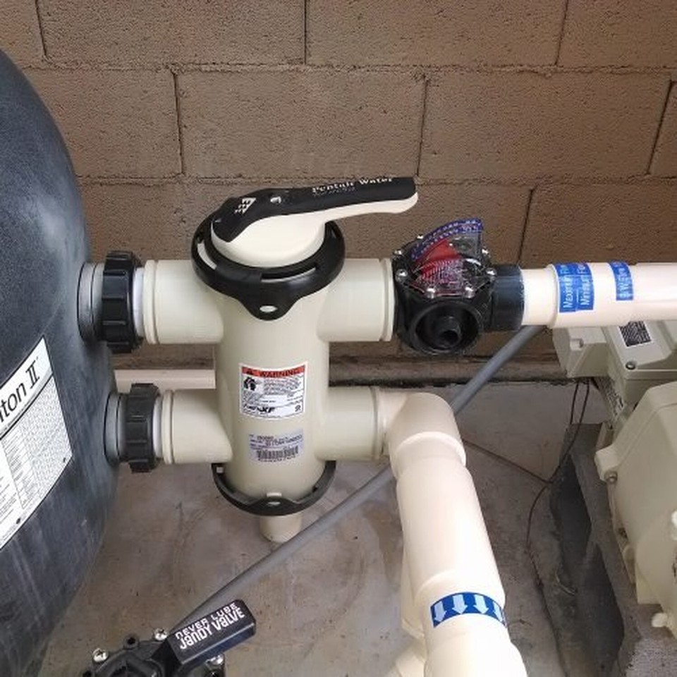 FV-C Control FlowVis 2 x 2.5in. Complete Pool Flow Meter and Check ...