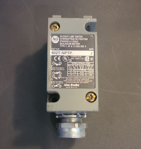 Allen Bradley 802T-NPTP Oiltight Limit Switch Series J | eBay