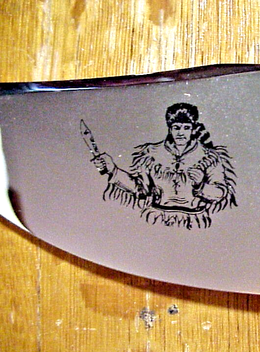 Case U.S.A. XX 1386 LARGE BOWIE KNIFE in Brass Trimmed Leather SCABBARD ...