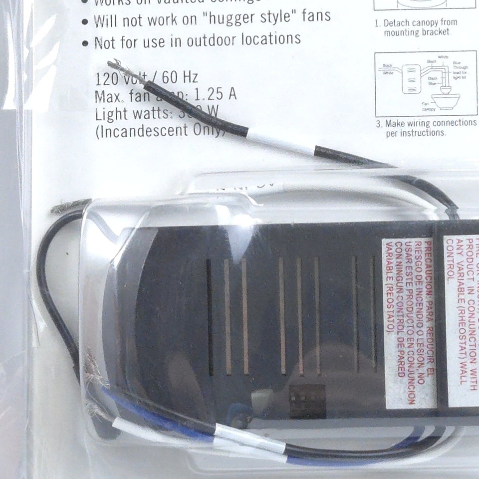 Harbor Breeze Universal Ceiling Fan Light Remote Control #43147 Model ...
