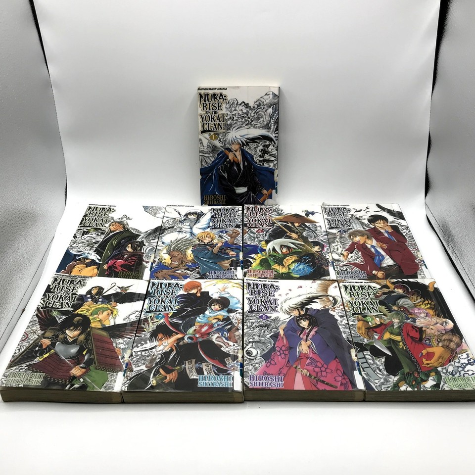Volumes 1-9 Nura: Rise Of The Yokai Clan Illustrated Novels by Hiroshi ...
