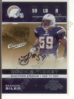 brandon siler rc rookie draft auto autograph chargers florida gators uf ...