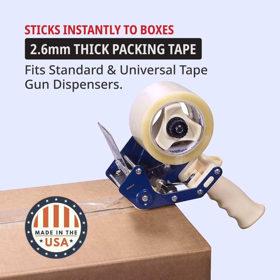 Packaging Tape for Boxes, 2in x 55 Yards, 6-Pack | Clear Acrylic Tape ...
