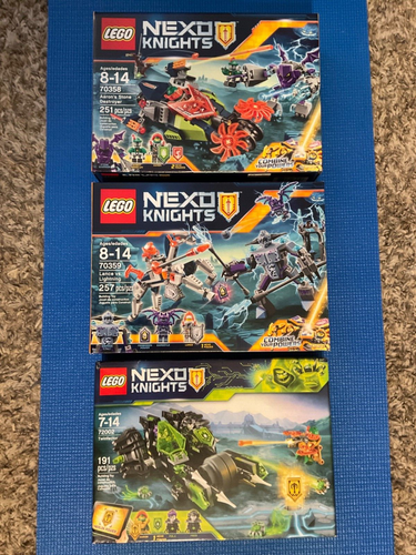 Lego: 70358-Aaron's Stone Destroyer/70359-Lance vs. Lightning/72002 ...