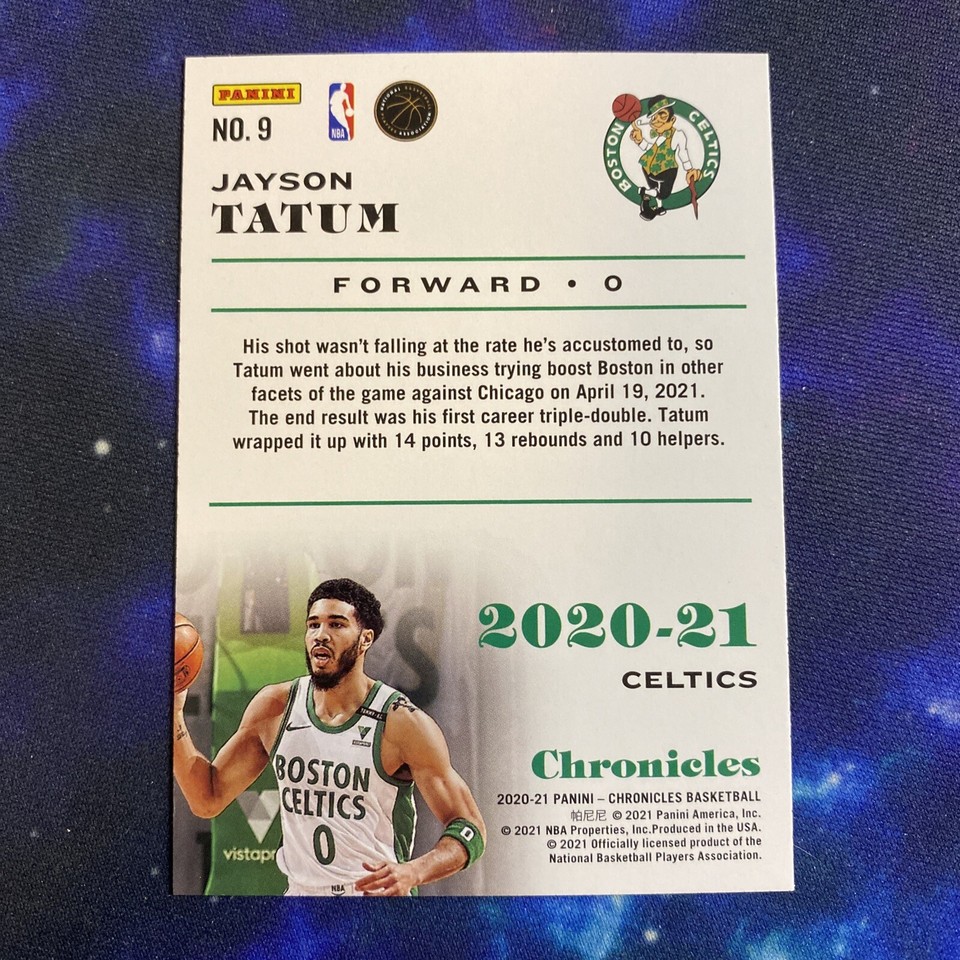 2020-21 Panini Chronicles Basketball Base Jayson Tatum #9 Boston Celtics | eBay