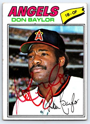 Don Baylor Hand Signed 1977 Topps #462 California Angels Autograph | eBay