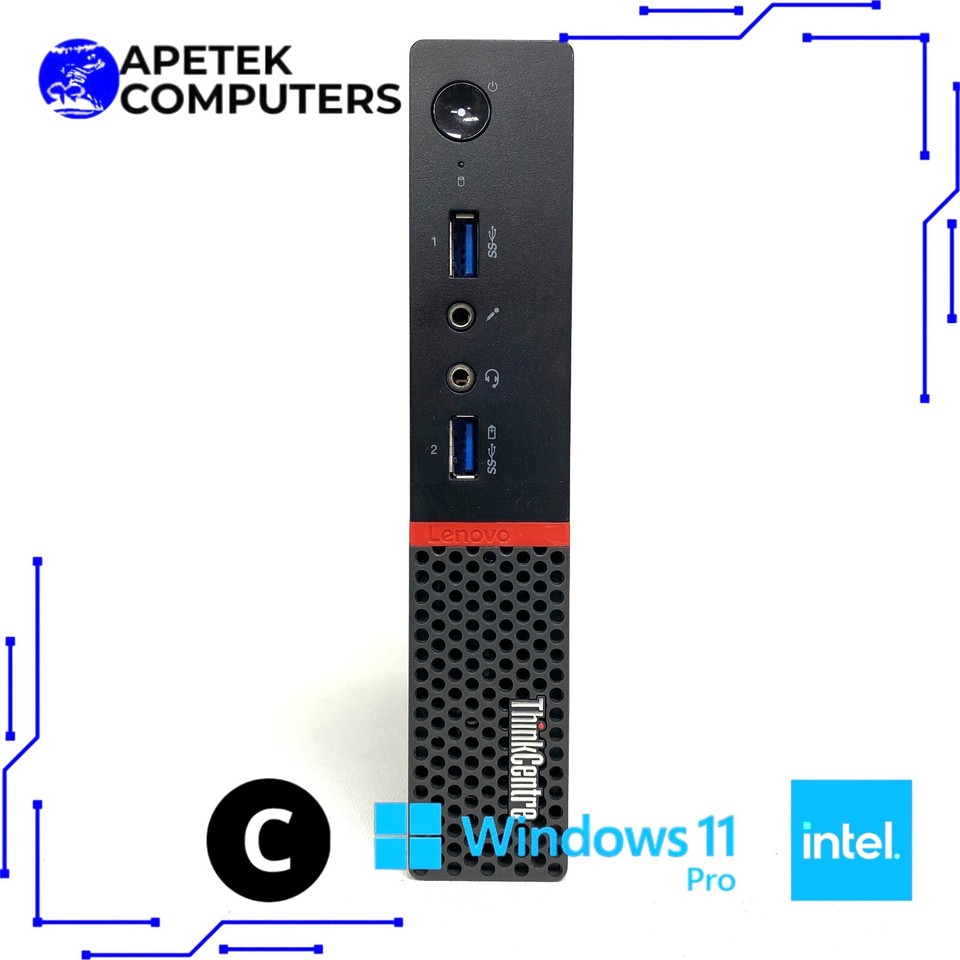 Lenovo ThinkCentre M900 i5-6500T Windows 11 Pro No Bluetooth or Wi-Fi ...