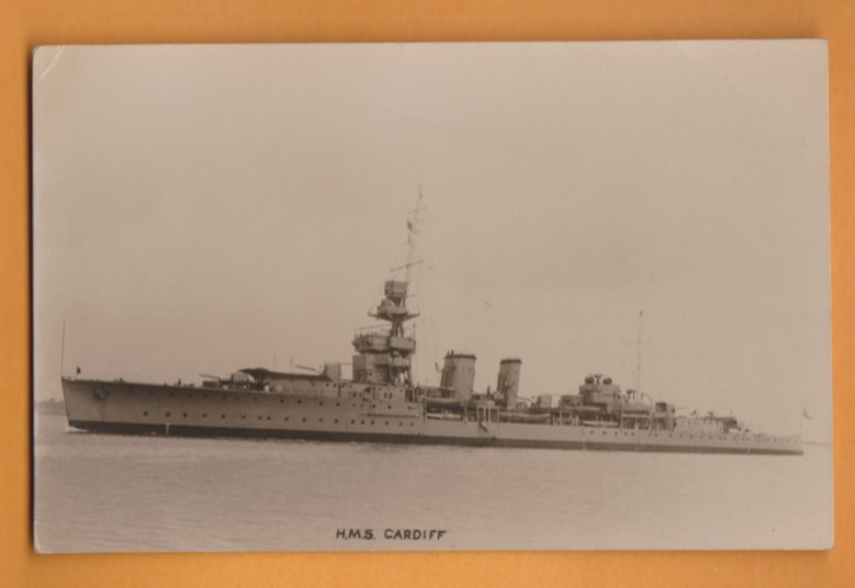 Naval Shipping - H.M.S. Cardiff. Postcard | eBay UK