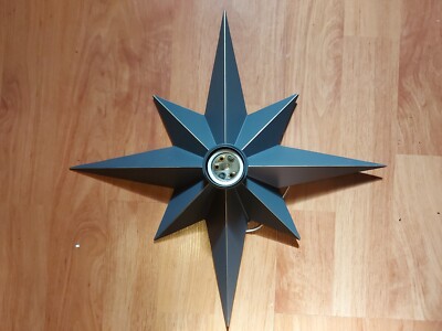 Star shaped bulb socket ceiling light fixture vintage aesthetic decor ...